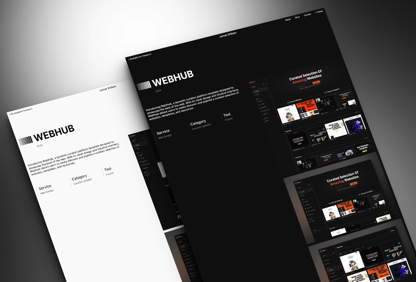Ash - Minimal Portfolio Template - Framplates | Framer Templates