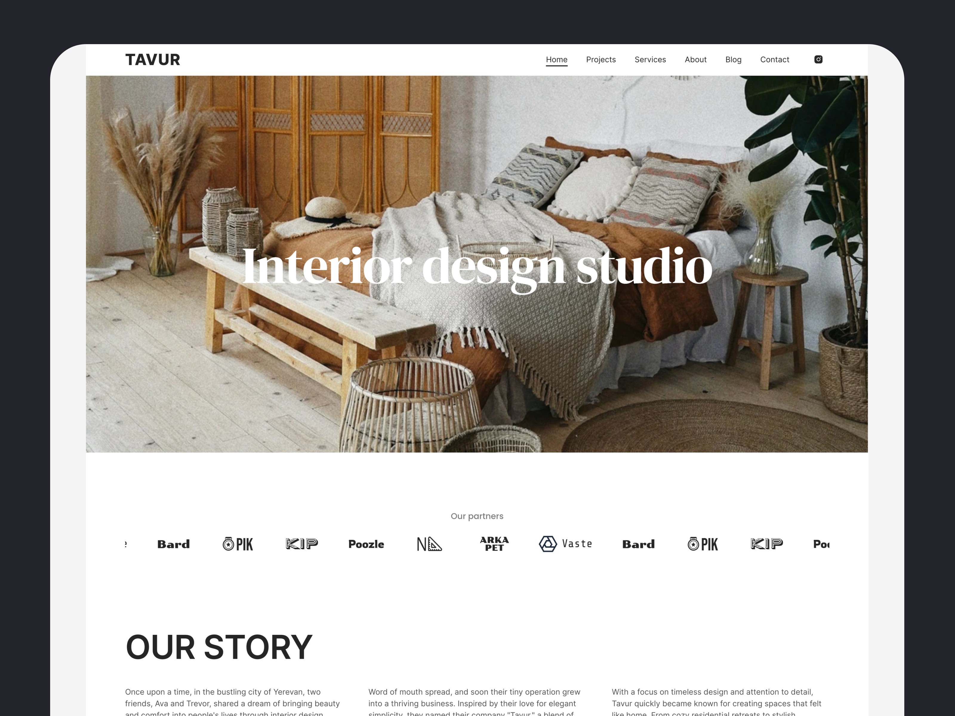 Blueprint - Designer & Architect Portfolio - Framplates | Framer Templates