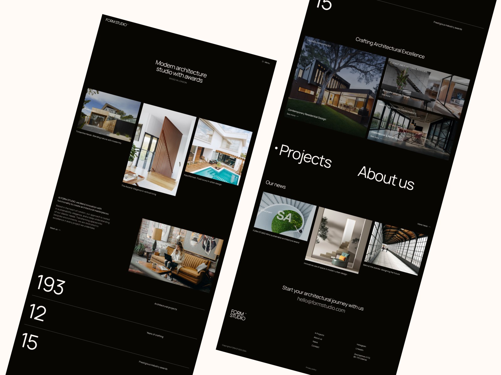 FORM STUDIO - Modern Framer Template For Architecture Studios ...