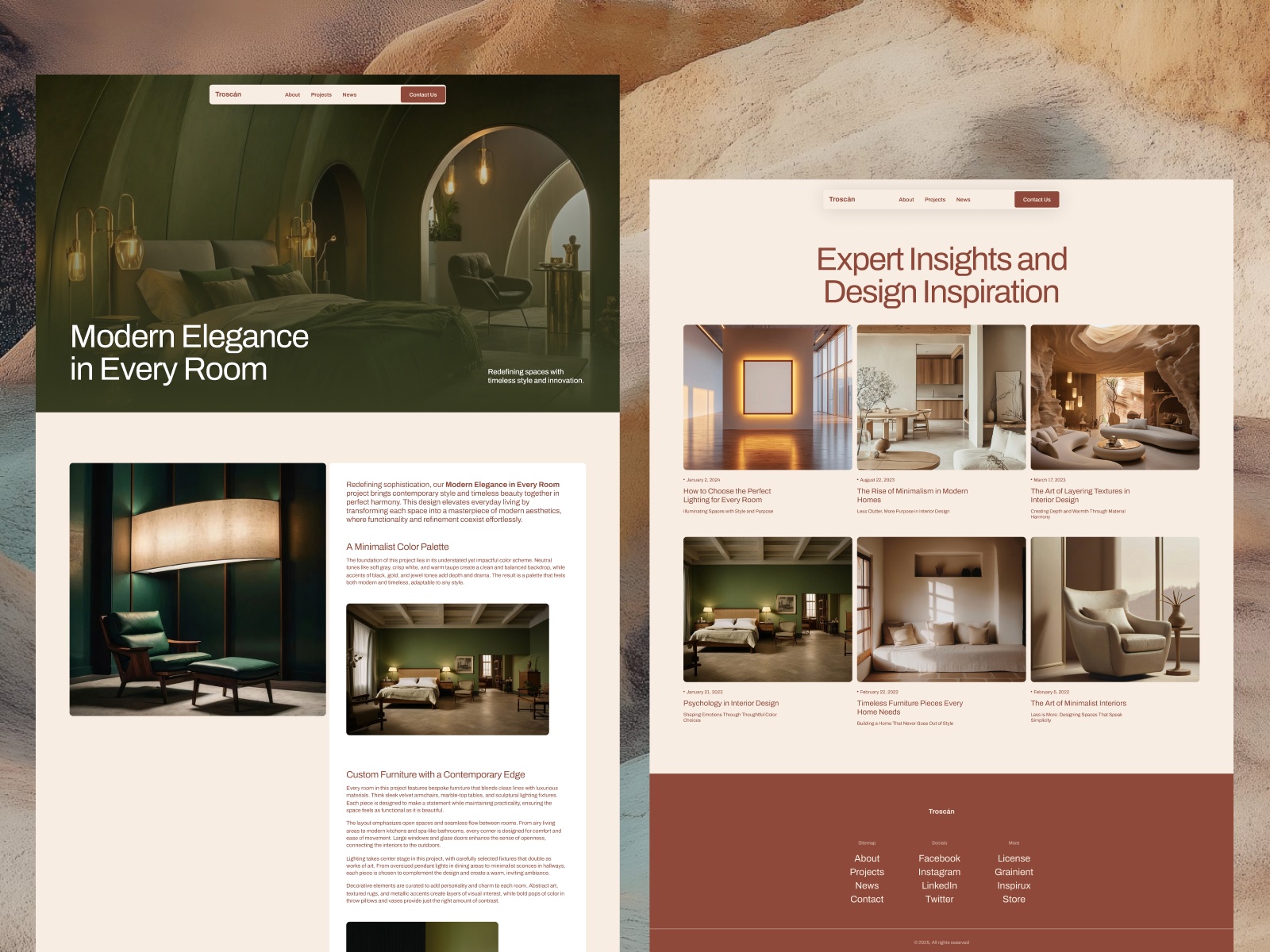 Troscan - Luxury Furniture Shop Framer Templ - Framplates | Framer ...