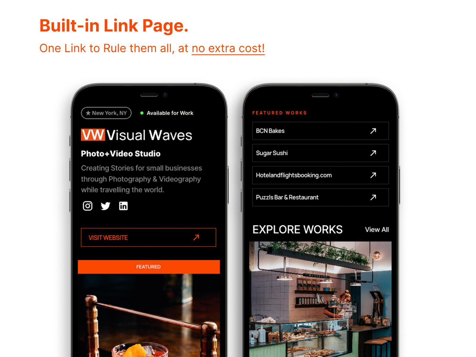 Visual Waves - Photography & Videography Template - Framplates | Framer ...